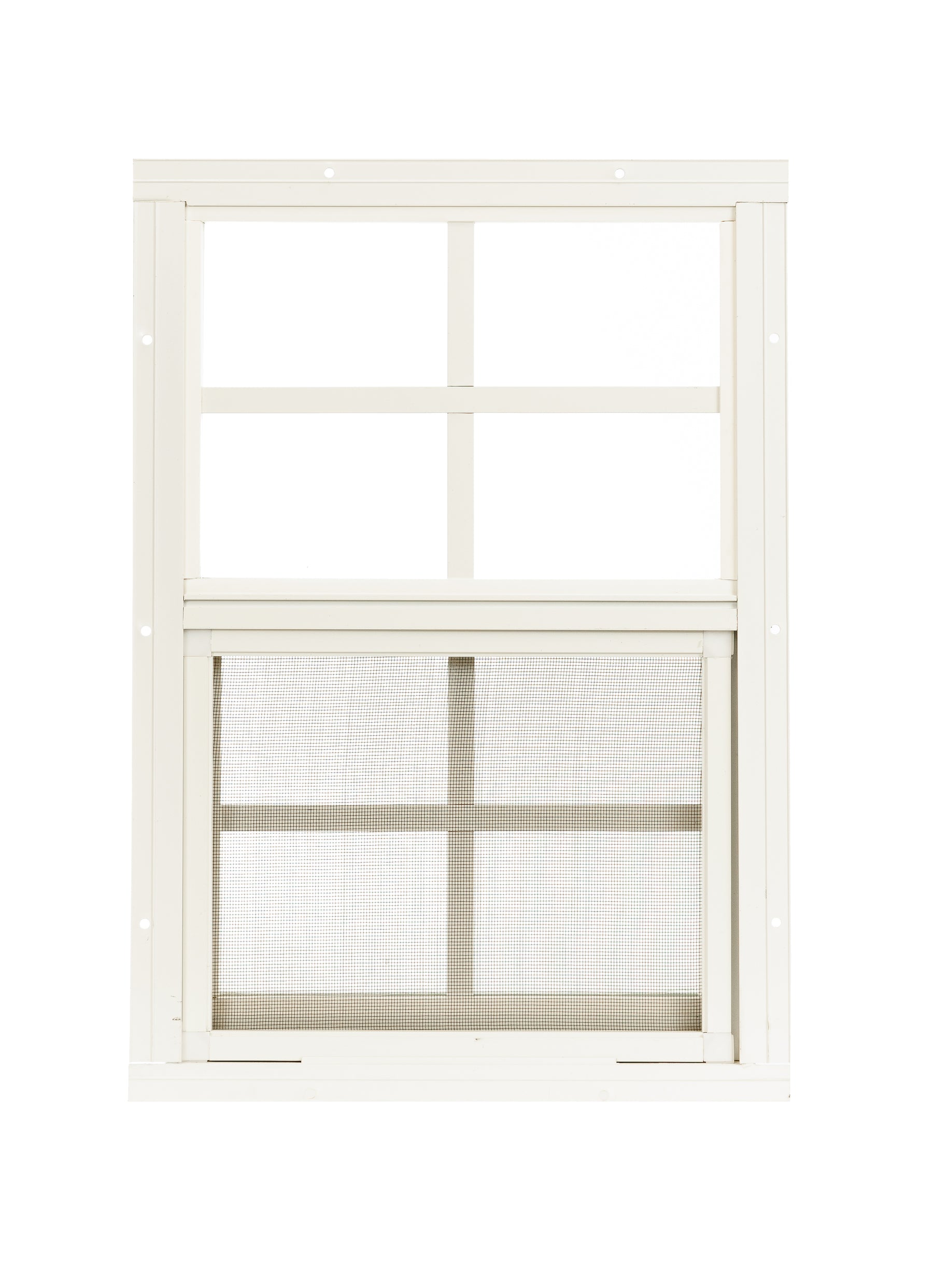 12" x 18" Flush Mount Sliding Shed Window | Tempered Glass, Screened,