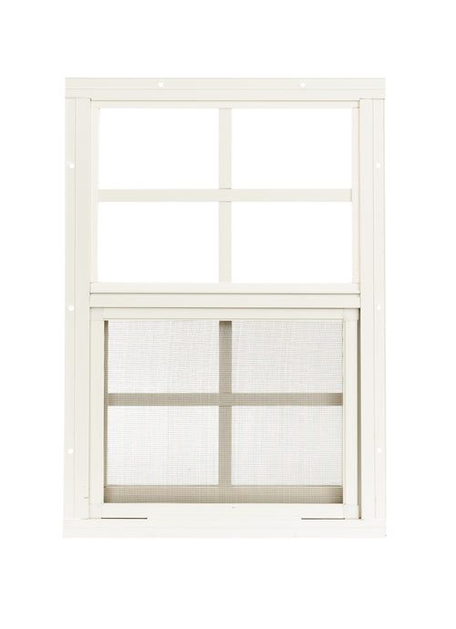 12" x 18" Flush Mount Sliding Shed Window | Tempered Glass, Screened,