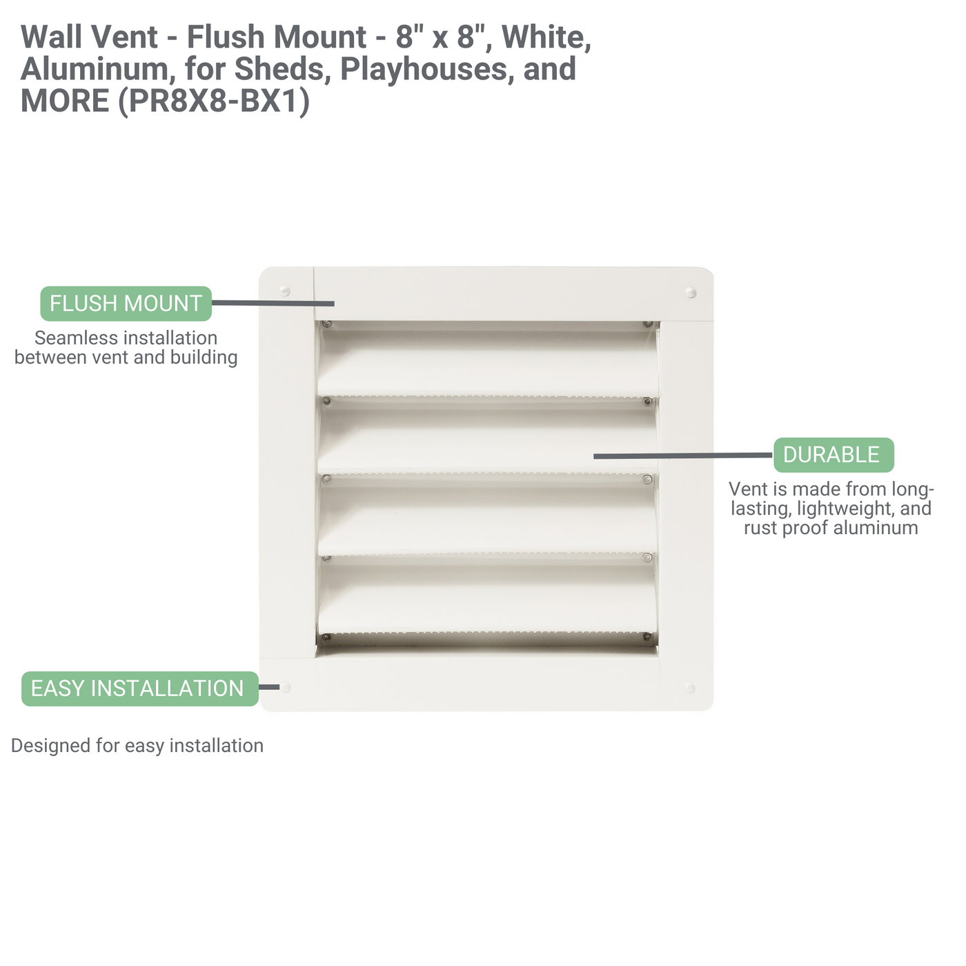 Buy Online Barn or Outdoor Structure Shed Vents