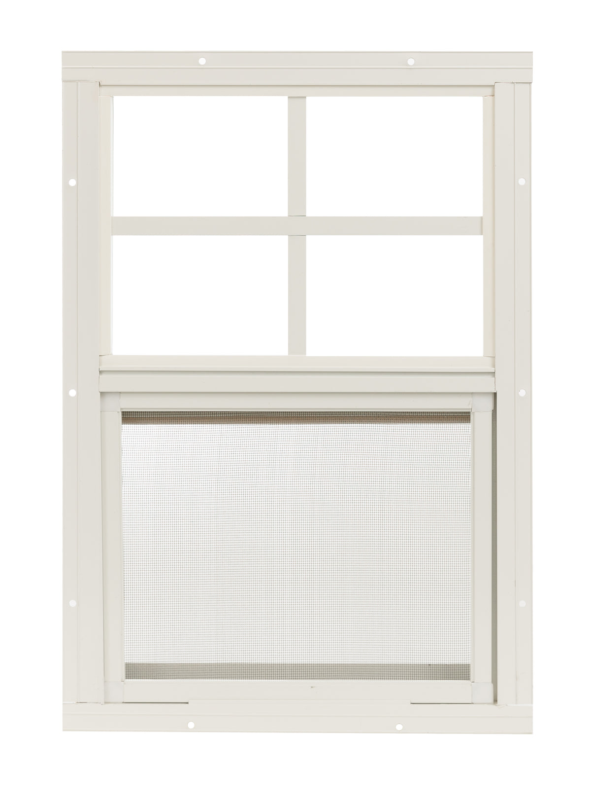 12" x 18" Flush Mount Sliding Shed Window | Tempered Glass, Screened,