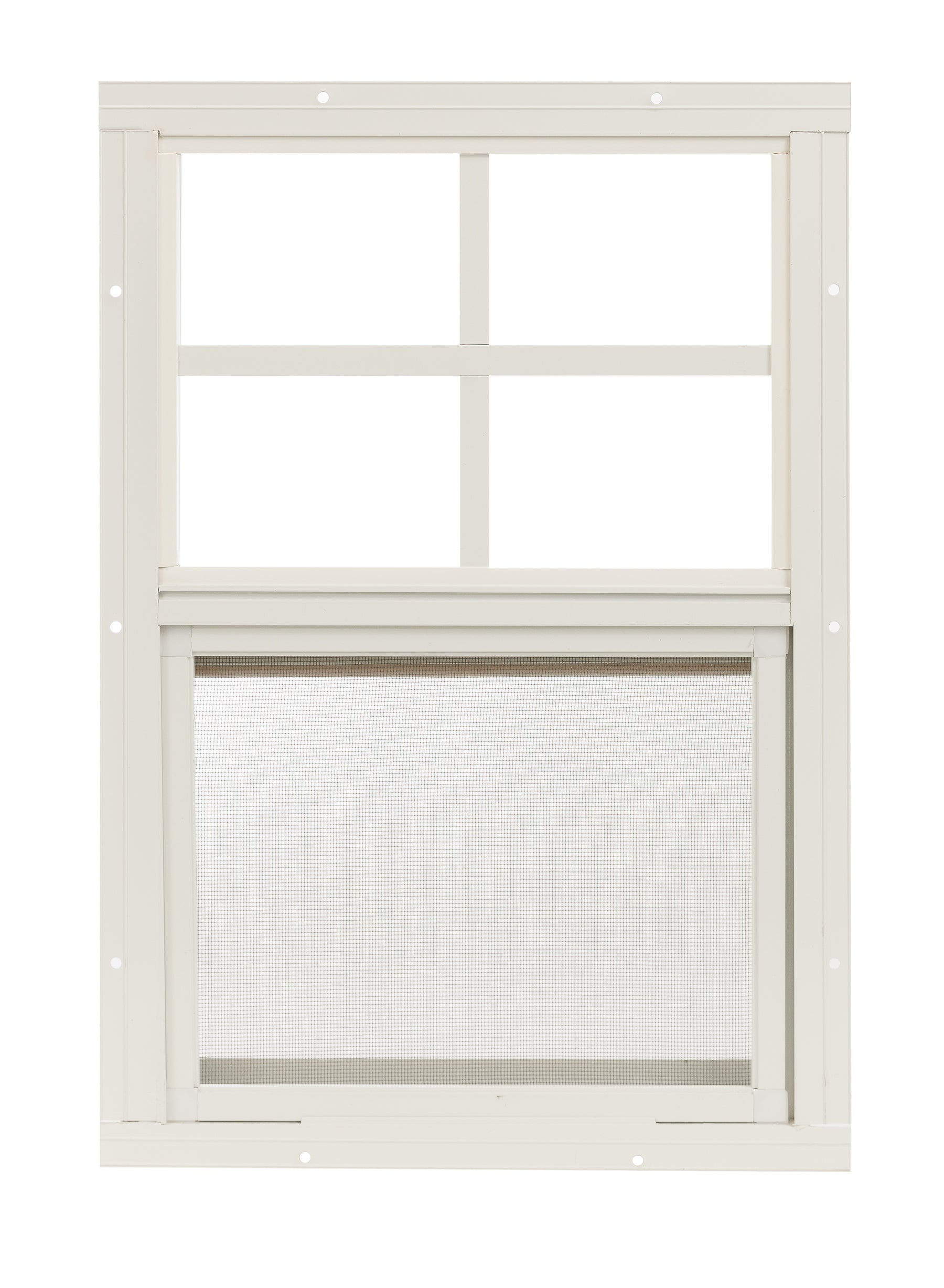 12" x 18" Flush Mount Sliding Shed Window | Tempered Glass, Screened,