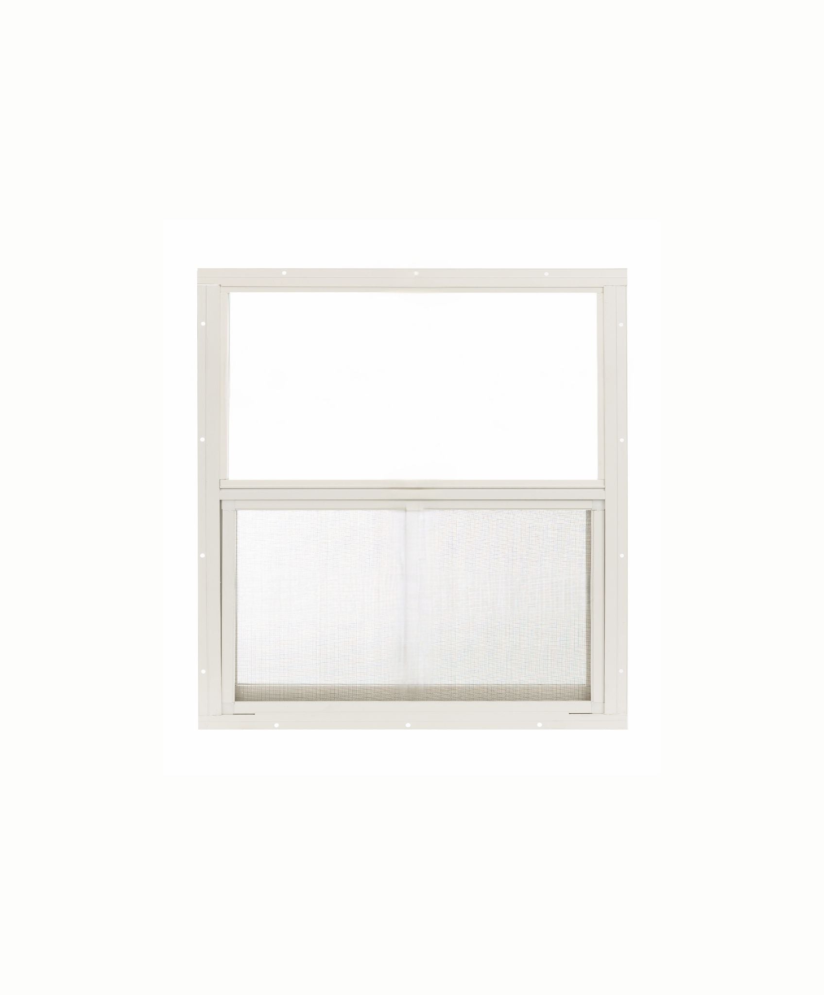 24" x 27" NO GRID Flush Mount Sliding Shed Window | Tempered Glass wit