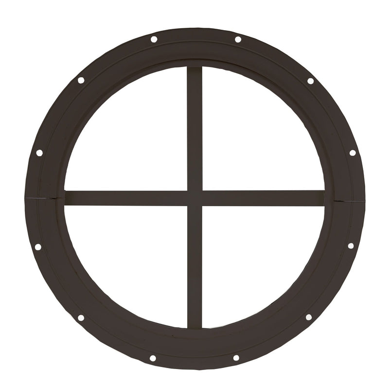 10" Round Gable Flush Mount Shed Window